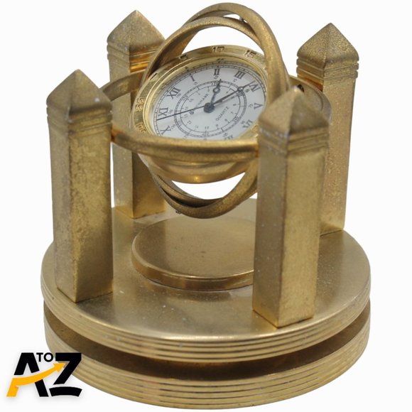 Art | Collectible Benchmark The Galileo Gimbal Gyroscope Clock | Poshmark